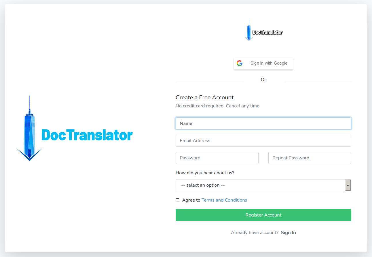 DeepL Document Translator ⭐️ DocTranslator