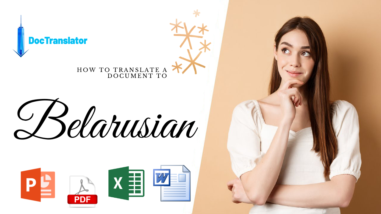 Traducir PDF a Bielorruso ⭐️ DocTranslator