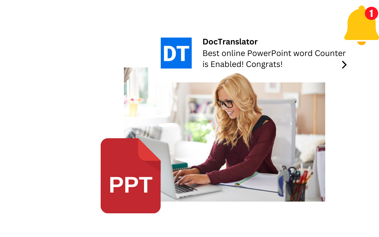 Bezplatný online nástroj pro počítadlo slov v PPT